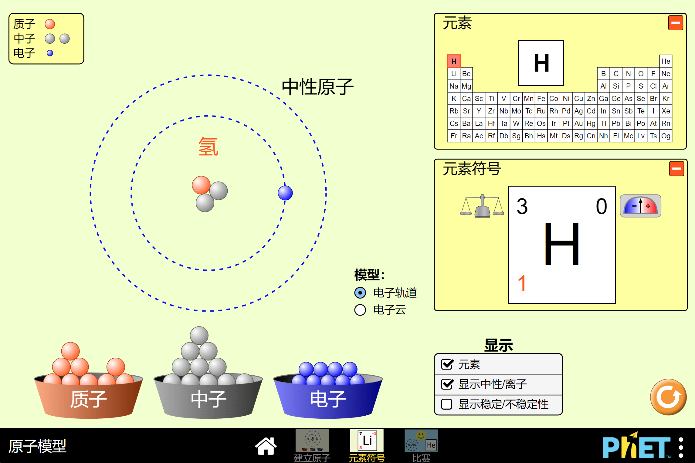 高中化学物质的结构在线模拟程序 - 嘻嘻琦琦